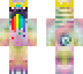 Pug King Rainbow Rainbowpug Minecraft Skins