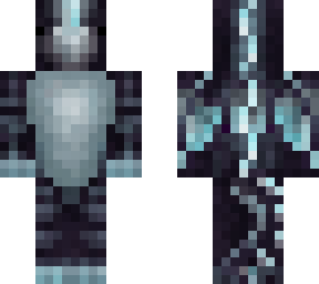 Nightwing / Icewing Hybrid - Black Ice | Minecraft Skin