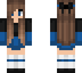 Blue cute girl | Minecraft Skin