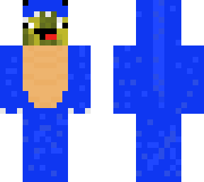 Derpy Blue Dino Melon | Minecraft Skin