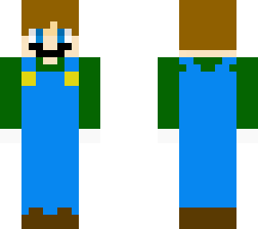 Hatless Luigi | Minecraft Skin