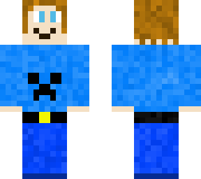 Little Brother With A Creeper Jumper | Minecraft Skin