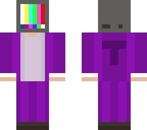 Purple Tv head | Minecraft Skin