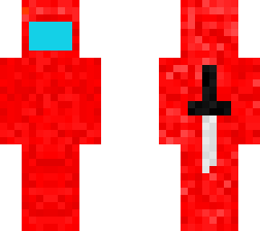Red among us impostor | Minecraft Skin