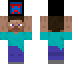 Steve carrying a mad face tv | Minecraft Skin