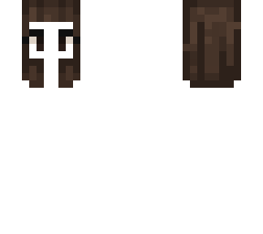 Brown shoulder length hair Base | Minecraft Skin