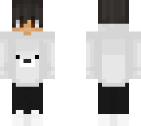 Classic White Hood Down | Minecraft Skin