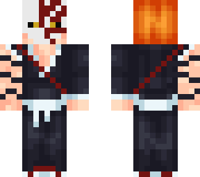 ichigo kurosaki hollow mask ripped off sleeve | Minecraft Skin
