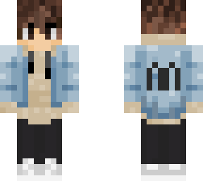 Jean Jacket Hoodie Boy | Minecraft Skin