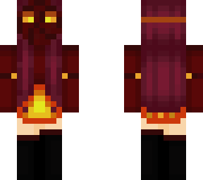 Magma Girl | Minecraft Skin