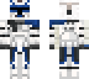 Captain Rex Phase 1(removable helmet) | Minecraft Skin