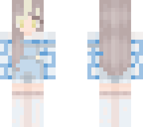 Cute blue girl | Minecraft Skin