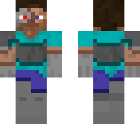 cyborg steve | Minecraft Skin