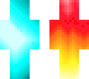 Fire and Ice Gradients | Minecraft Skin