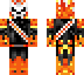 Flaming Skull | Minecraft Skin