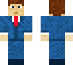 Blue Suit Capitalist | Minecraft Skin