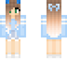 Cute blue girl | Minecraft Skin