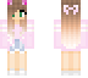 Cute pink girl | Minecraft Skin
