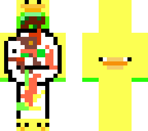 Infected dream in a duck suite | Minecraft Skin