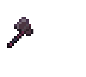 Pixel art netherite axe | Minecraft Skin