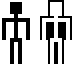 Split Stickman | Minecraft Skin