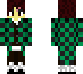 Tanjiro Kamado (Anime) Demon Slayer Kimetsu No Yaiba | Minecraft Skin