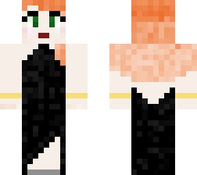 Black halter neck dress | Minecraft Skin