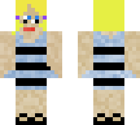 powerpuff girls bubbles blue girl aesthetic | Minecraft Skins