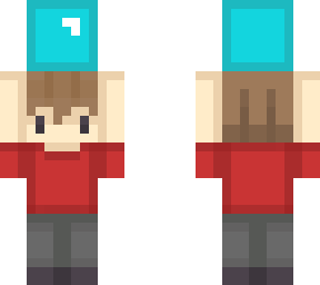 Guy holding diamond block | Minecraft Skin