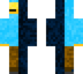 Noob!Frisk skin but infected | Minecraft Skin