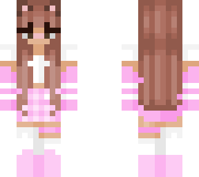 Pink Cat-girl | Minecraft Skin