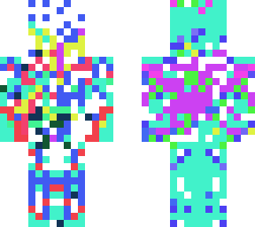 randomizer smashed painting | Minecraft Skin