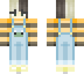 4 pixel frog overalls | Minecraft Skin