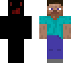 Backwards Steve with demon | Minecraft Skin