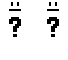 black question mark | Minecraft Skins