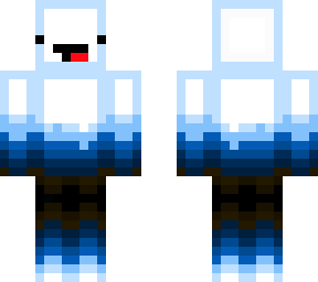 derp blue to white | Minecraft Skin