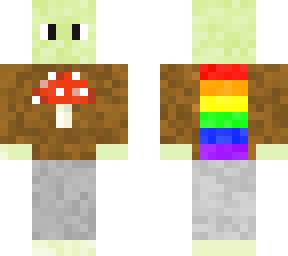 Frog with Mushroom Sweater | Minecraft Skin
