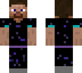 Obsidian armoured steve | Minecraft Skin