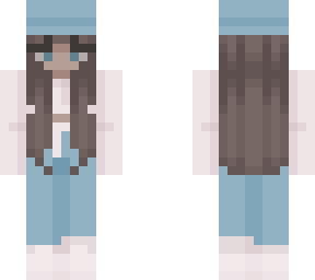 Aesthetic light blue outfit:) | Minecraft Skin