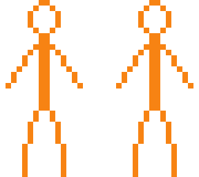 alan becker orange stickman | Minecraft Skin