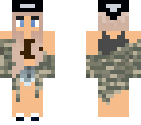 Cute Camo Girl | Minecraft Skin