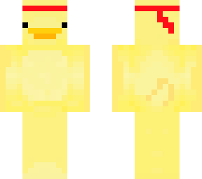 duck with red head band | Minecraft Skin
