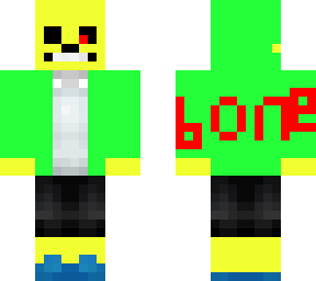 evil infected sans | Minecraft Skin
