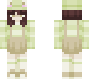 Cute Anime Frog Aesthetic Girl Minecraft Skins