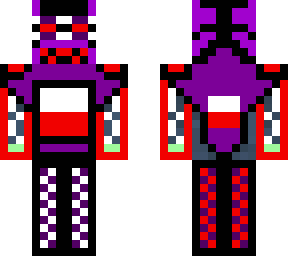 The Polish Warrior in purple armor | Minecraft Skin