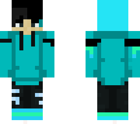 Aqua eboy for my notnico cape | Minecraft Skin