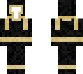 Black, Gold Trim Armor | Minecraft Skin