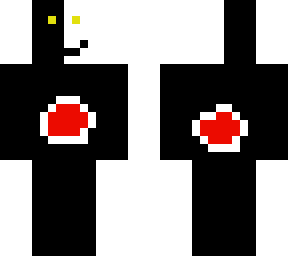 Black And White Zetsu | Minecraft Skin