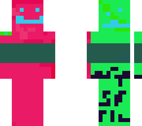 derpy dream with fade pink and blue stripe | Minecraft Skin