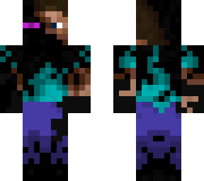 Half Steve Half Enderman | Minecraft Skins